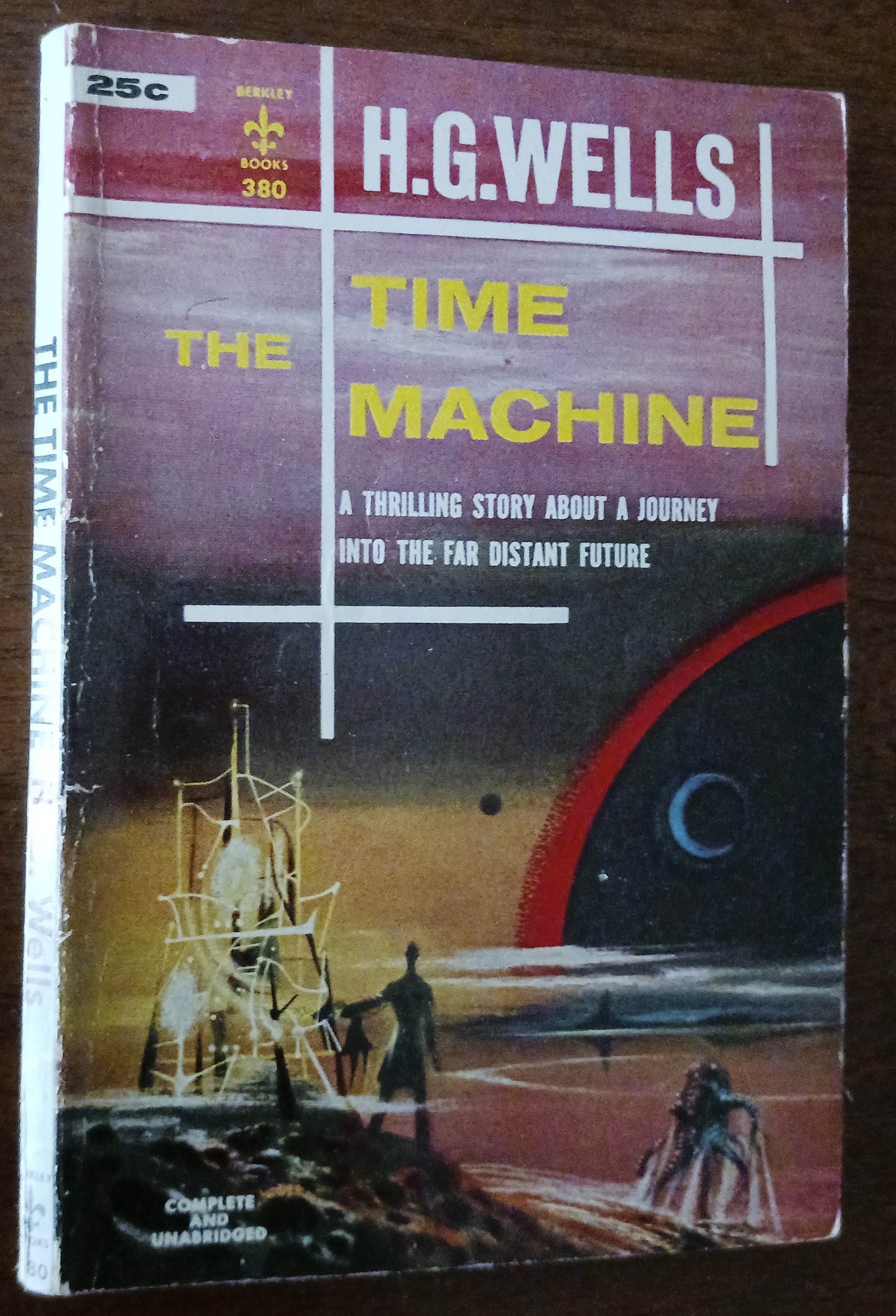 The Time Machine Hg Wells Book Cover